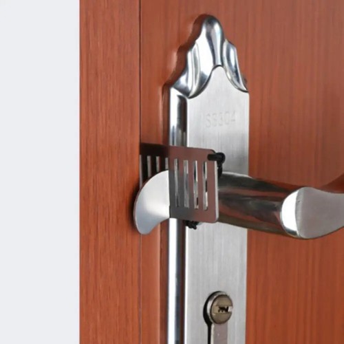 Portable Door Lock Punch-free Security Door Locker Safety Latches Metal ...
