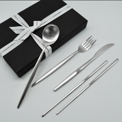 Cozymomdeco 5 Piece Stainless Steel Korean Made Utensil Flatware ...