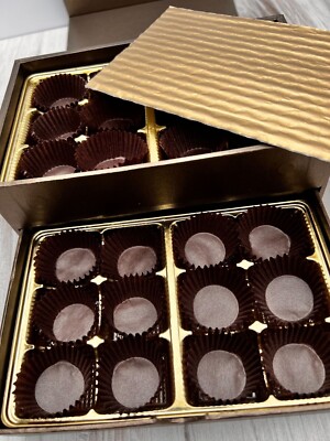 24 piece empty Chocolate Gift Box, Jewelry Box style, with pull-out ...