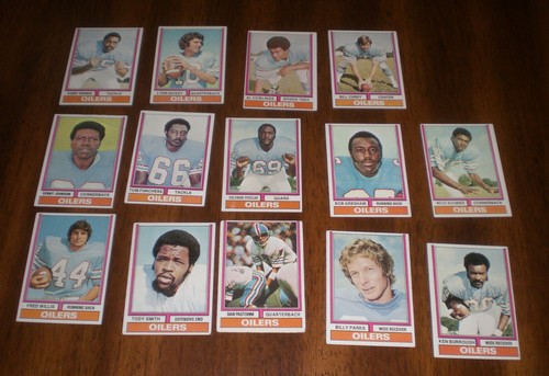 1974 HOUSTON OILERS FOOTBALL PARTIAL TEAM SET - 14 CARDS | eBay