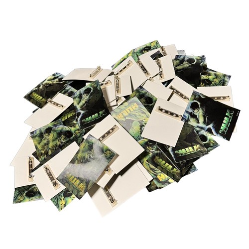 2003 THE HULK MOVIE PROMO BUTTON LENTICULAR 3D MARVEL Lot of 73 Vintage ...