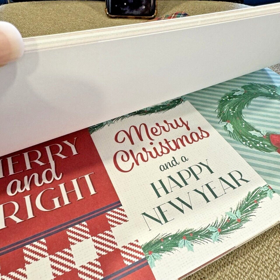 Brand New Recollections Christmas 12" x 12" Paper Pad Book 24 Sheets 12 ...