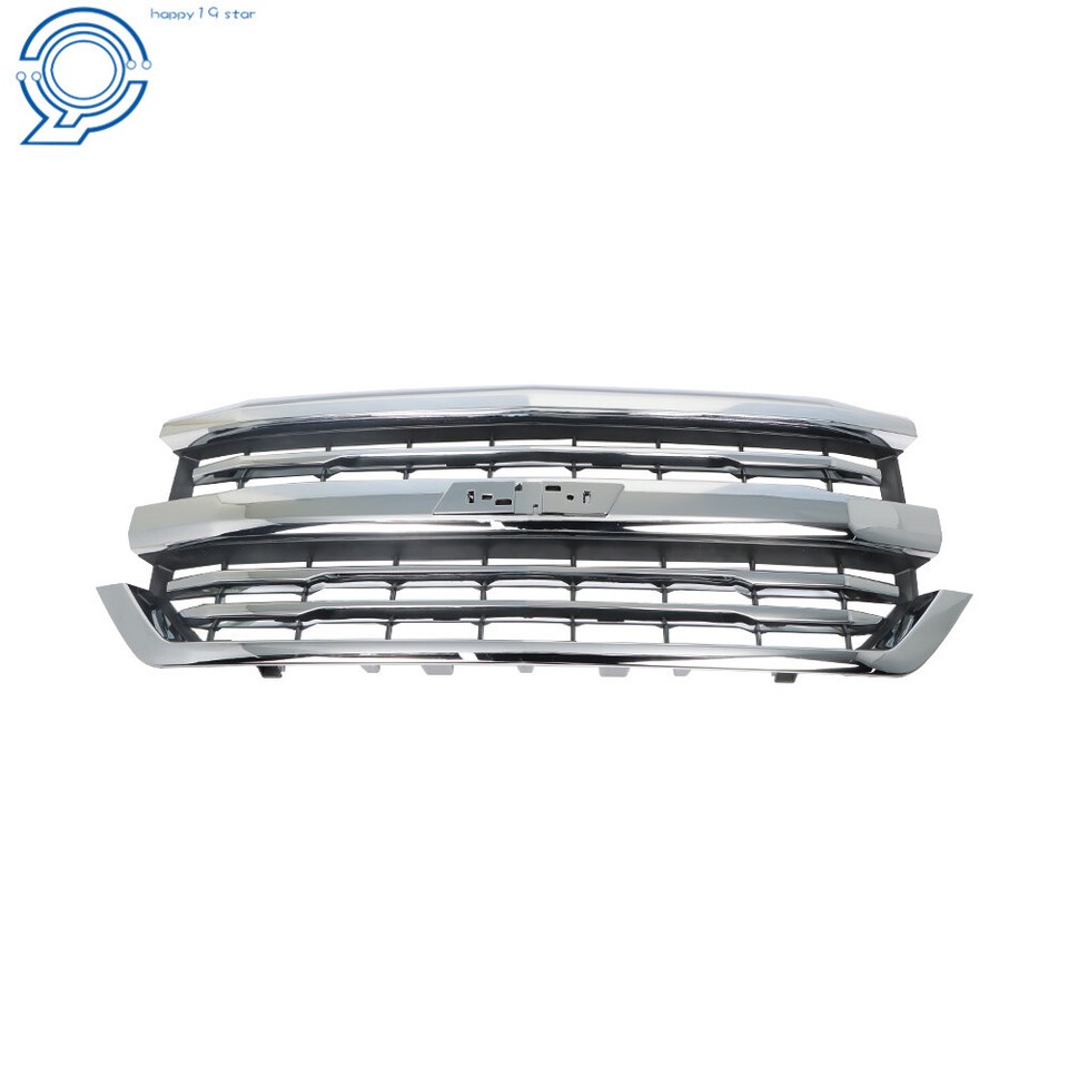 Front Bumper Grille Chrome For 2016-2018 Chevrolet Silverado 1500 ...