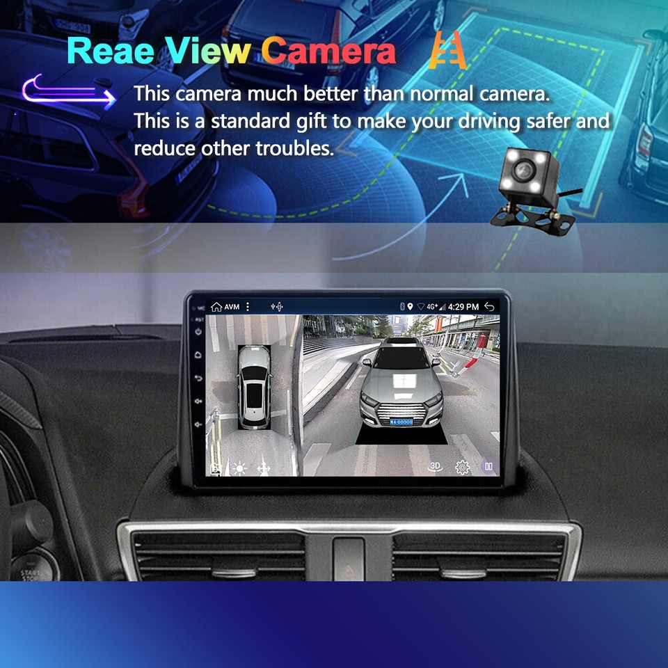 Android 14 Car Stereo Radio GPS Navi FOR 2014-2019 MAZDA 3 AXELA ...