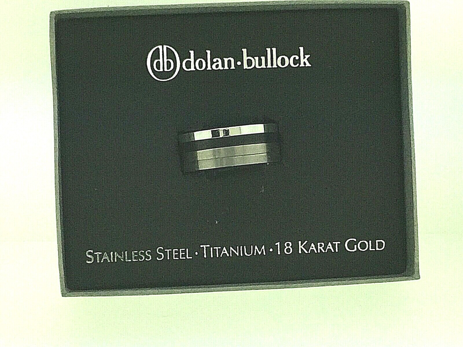 Dolan Bullock Troy Titanium & Sst 18k Gold Ring New Withe Original Box ...