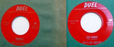 Joey & The Twisters Lot De 2x45rpm Singles Sur Duel Rock & Rouleau ...