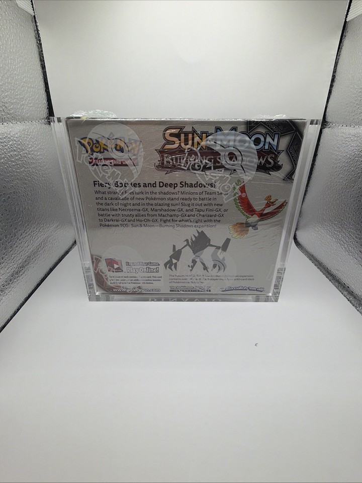 Pokemon TCG Sun & Moon Burning Shadows Booster Box w Acrylic Case | eBay