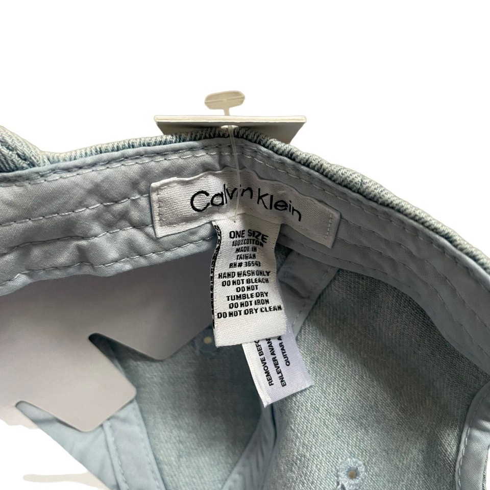 NWT Calvin Klein Men's Embroidered CK Logo Baseball Hat Denim Monogram ...