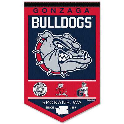Gonzaga Bulldogs Heritage Logo History Banner Pennant | eBay