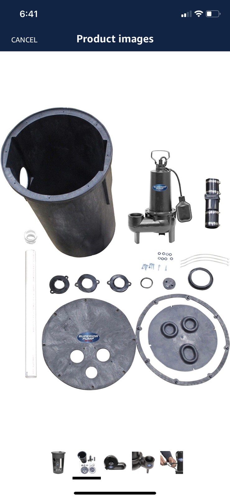 Superior Pump 93015 Pre-plumbed Sewage Kit for sale online | eBay
