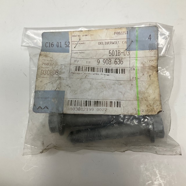 Genuine Original BMW Hexagon screw with flange M12x 07129908636 OEM for ...