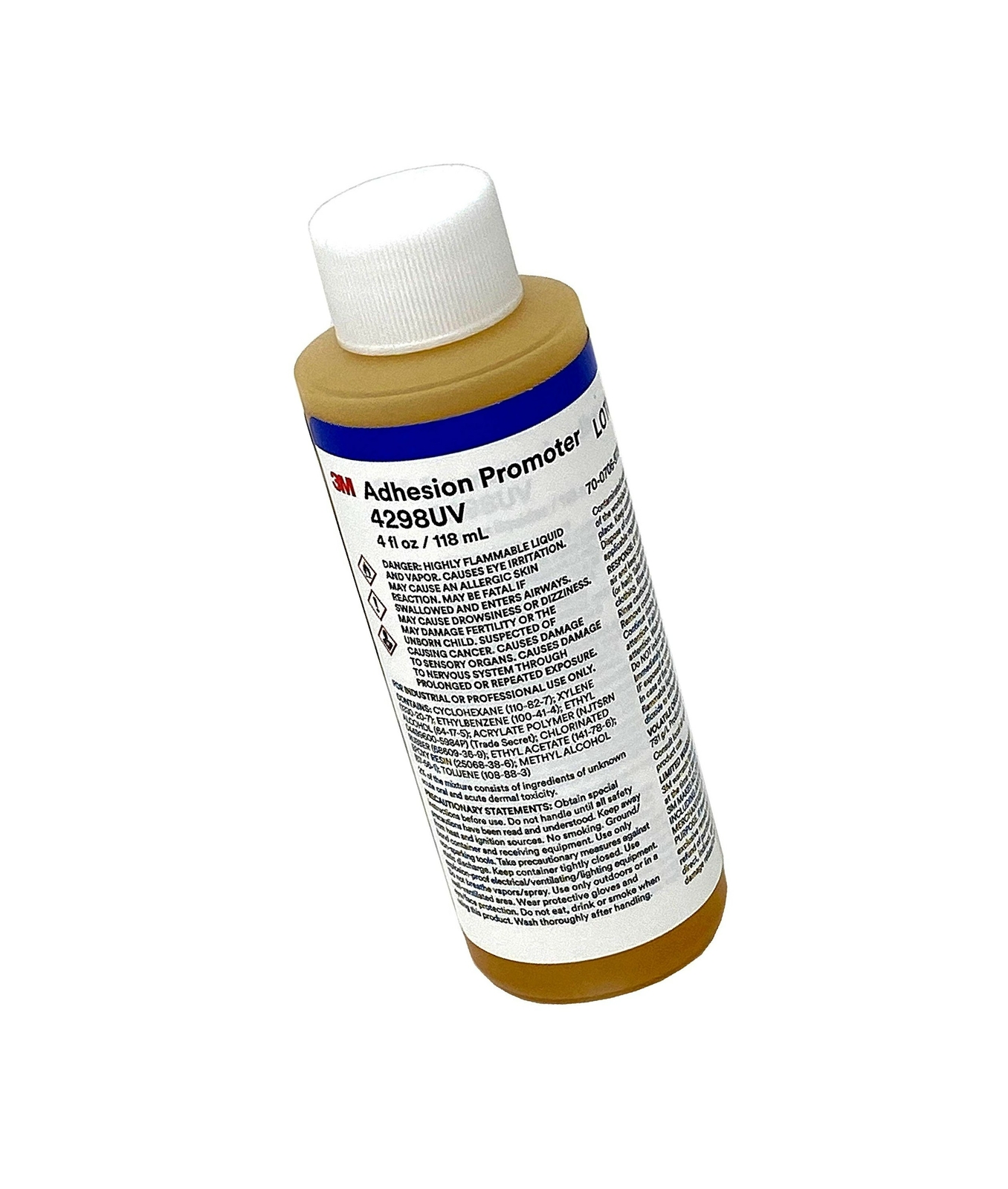 3M 4298UV Adhesion Promoter - Tape Primer 4 fl oz / 118 ml Bottle Only ...