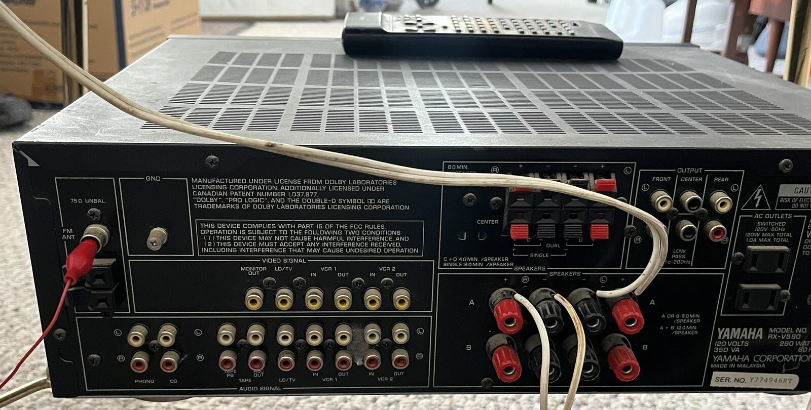 Yamaha RX V590 5.1 Channel 265 Watt Receiver for sale online | eBay