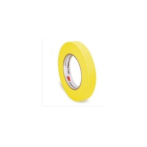 3M Automotive Refinish 3/4"Auto Paint Yellow Masking Tape 06652- 48 ...