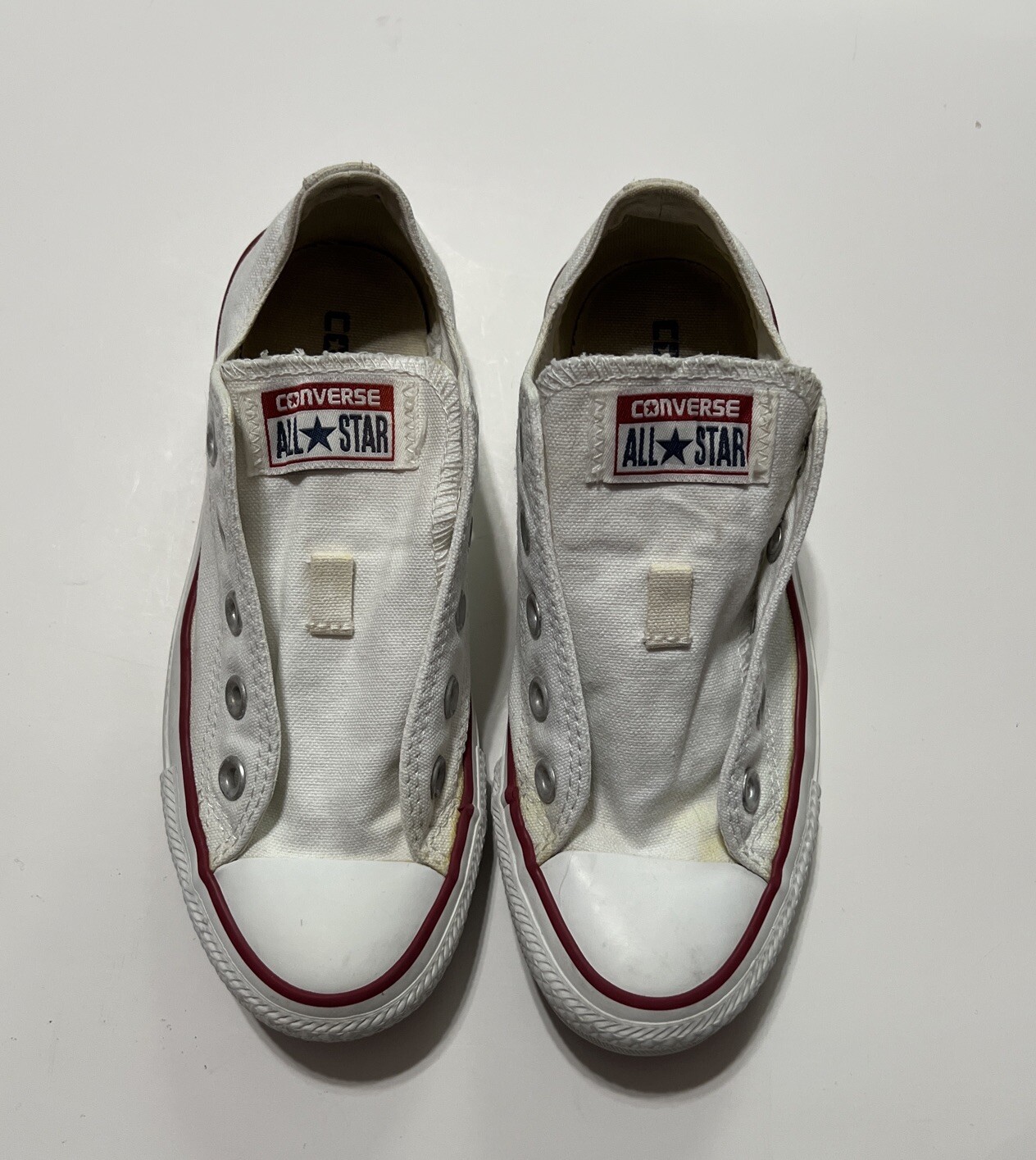 CONVERSE Size 3 White Chuck Taylor All Star Classic L… - Gem