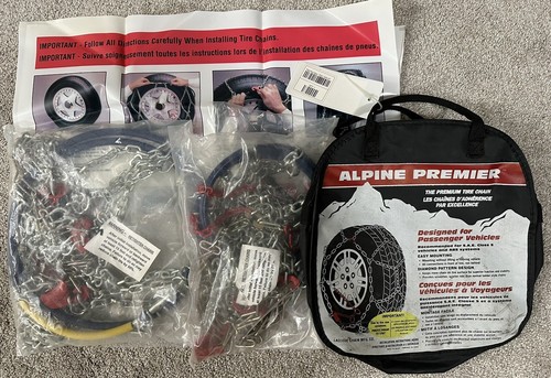 NEW Tire Snow Chains #1545 Alpine Premier Diamond Pattern Passenger ...