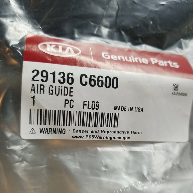 Genuine Kia Lower Air Guide 29136-c6600 for sale online | eBay