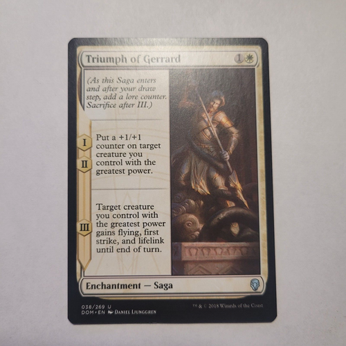 Triumph of Gerrard | MtG Magic Dominaria | English | eBay