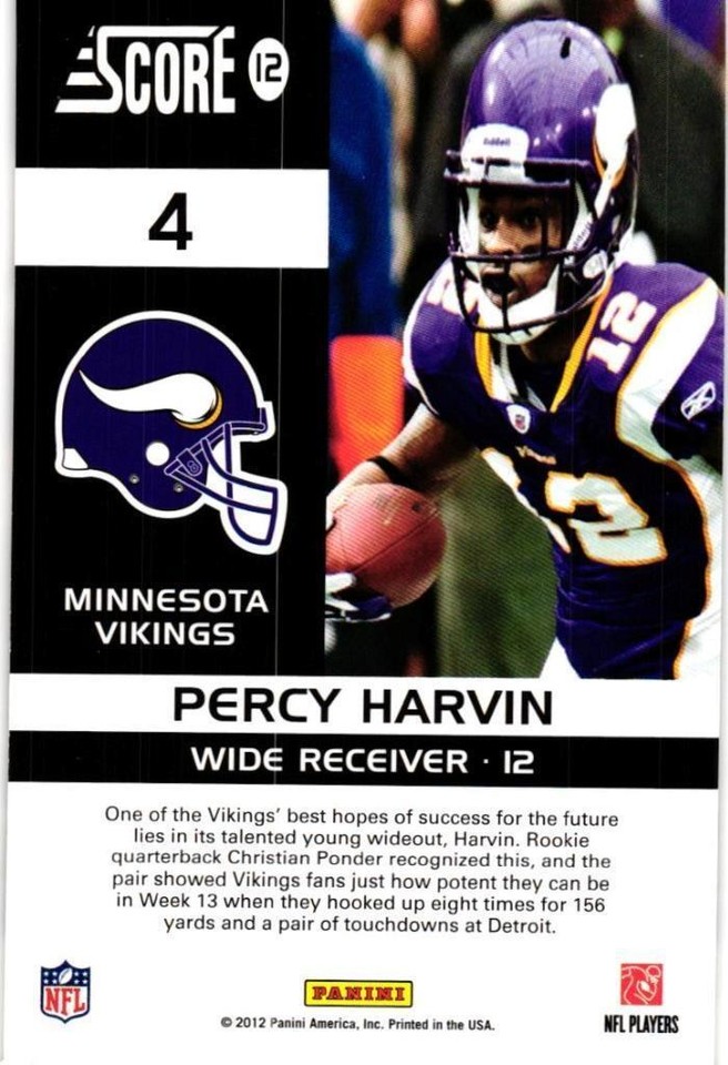 PERCY HARVIN CARD # 4 FREE SHIPPING B11R2S31P23 | eBay