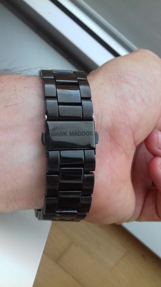 Mark Maddox MM3002 BLACK STEEL Orologio Vintage Collection NOS Uhr ...