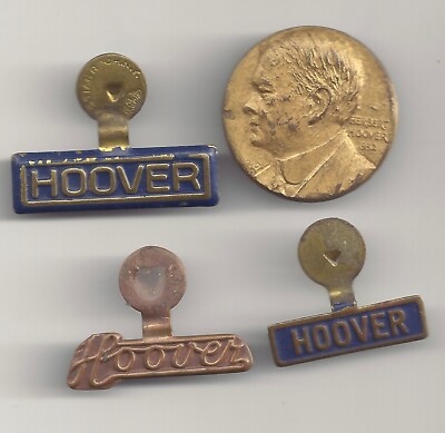 4 President Herbert Hoover Campaign Items ~ 3 Different Tabs 1 Campaign ...