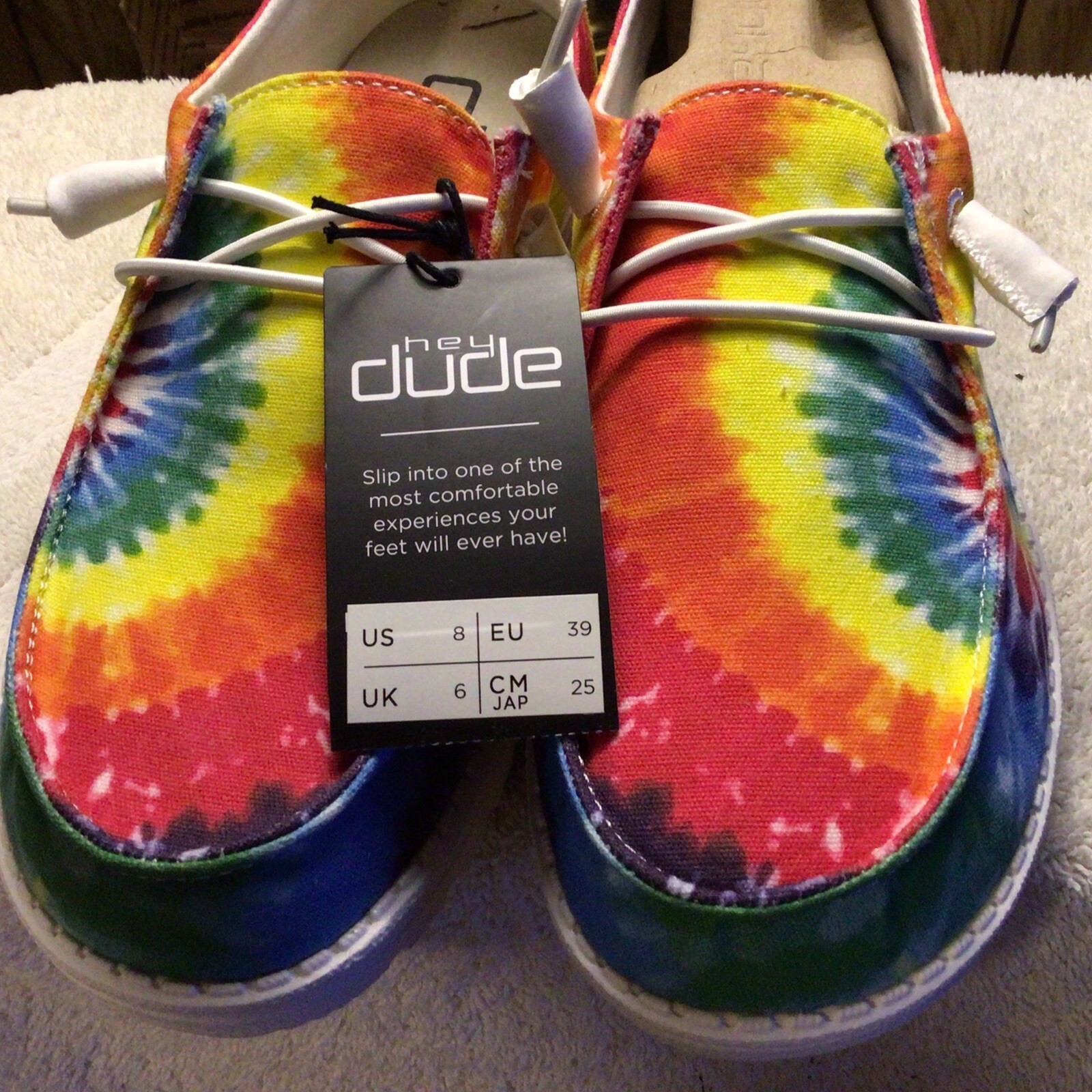 Women's Hey Dude Wendy Tye Dye Shoes Size 8 Beautiful | eBay