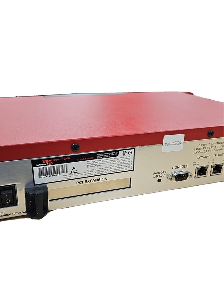 WatchGuard Firebox 1000 F3064H Network Security VPN Firewall | eBay