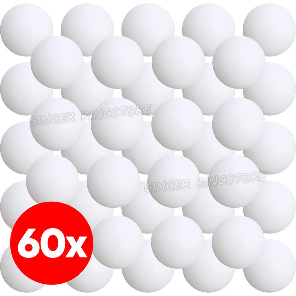 30/60Pcs 40mm Large Table Tennis Balls Training Ping Pong White AU ...