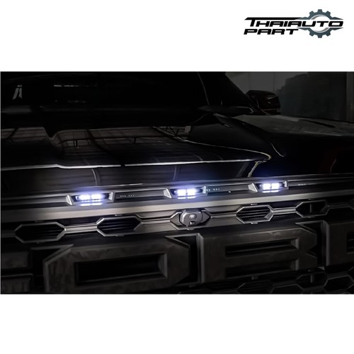 7PCs White Light LED Front Grille For Ford Ranger Raptor P703 2022-2024 ...