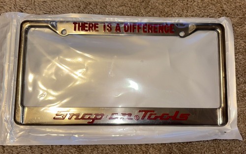 Snap On Tools License Plate Frame "THERE IS A DIFFERENCE" | eBay