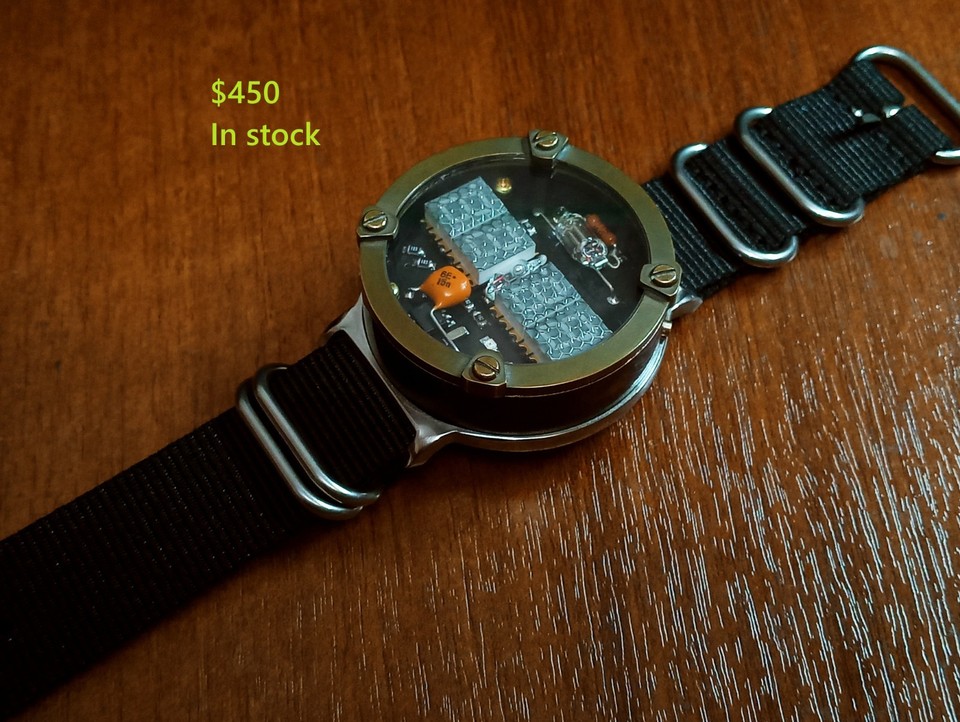 Nixie tube watch LED Metro 2033 stalker. | eBay