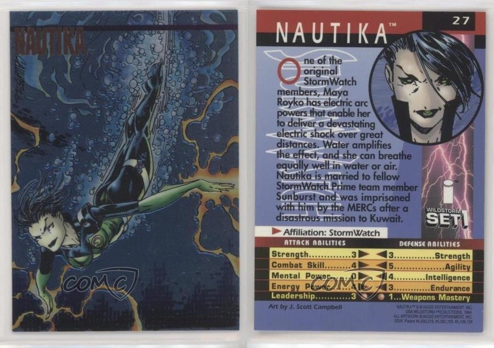 1994 WildStorm Set 1 Nautika #27 3c7 | eBay
