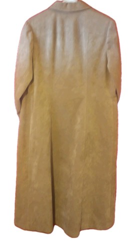 Women's M/L Lightweight Long Tan Suede Duster Coat EUC | eBay