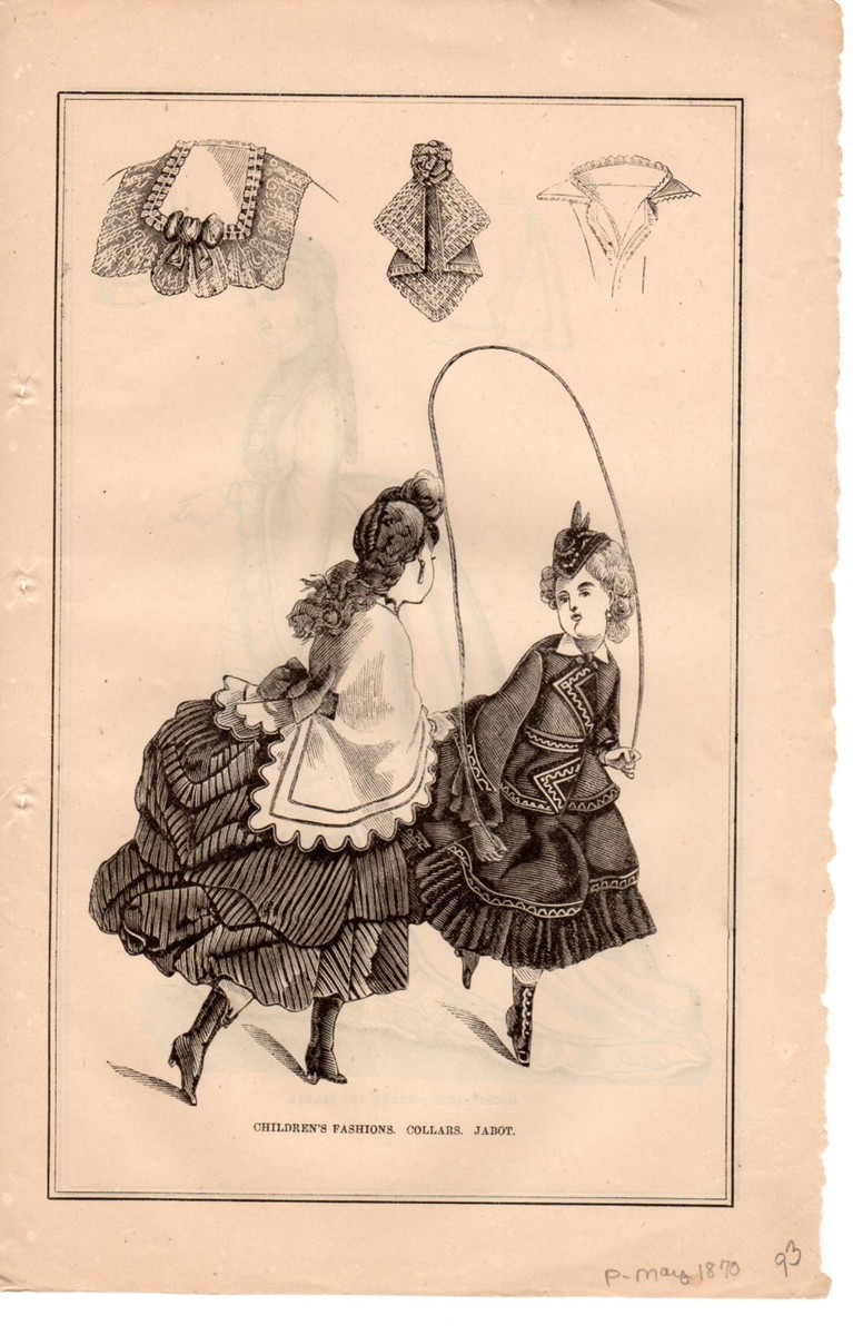 Victorian Era Jump Rope Children Playing Free Public Domain Image