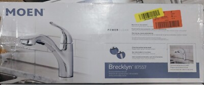 Moen 87557 Brecklyn Single-Handle Pullout Sprayer Kitchen Faucet ...