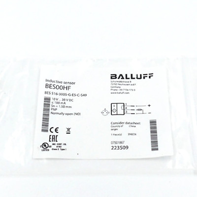 NEW BALLUFF BES 516-3005-G-E5-C-S49 516-3005-G-E5-C-S49 Inductive ...