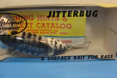NOS NEW VINTAGE FRED ARBOGAST JOINTED JITTERBUG LURE ORIGINAL BOX ...