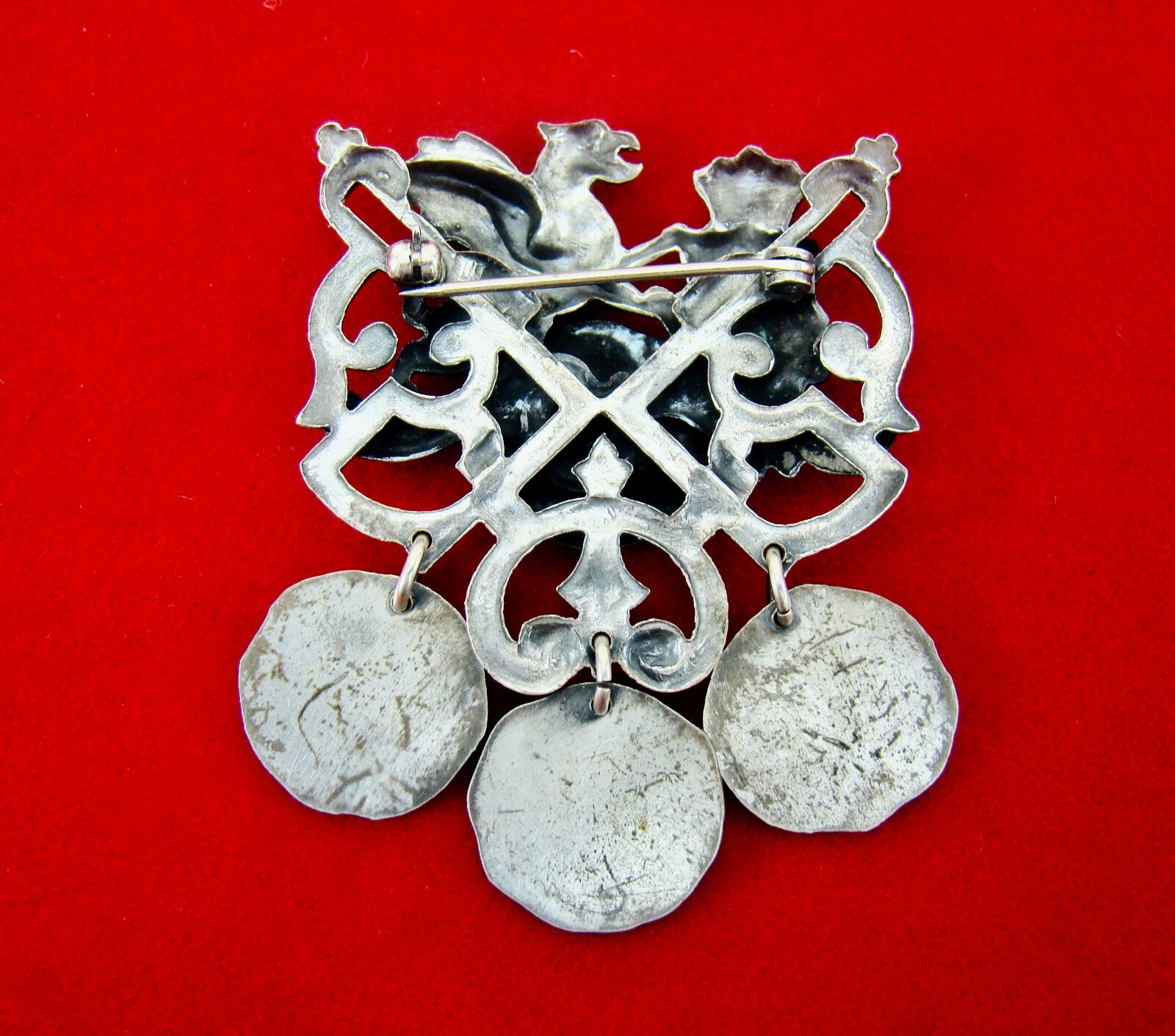 Unusual Antique Greek Roman Minerva & Hector Silver C… - Gem