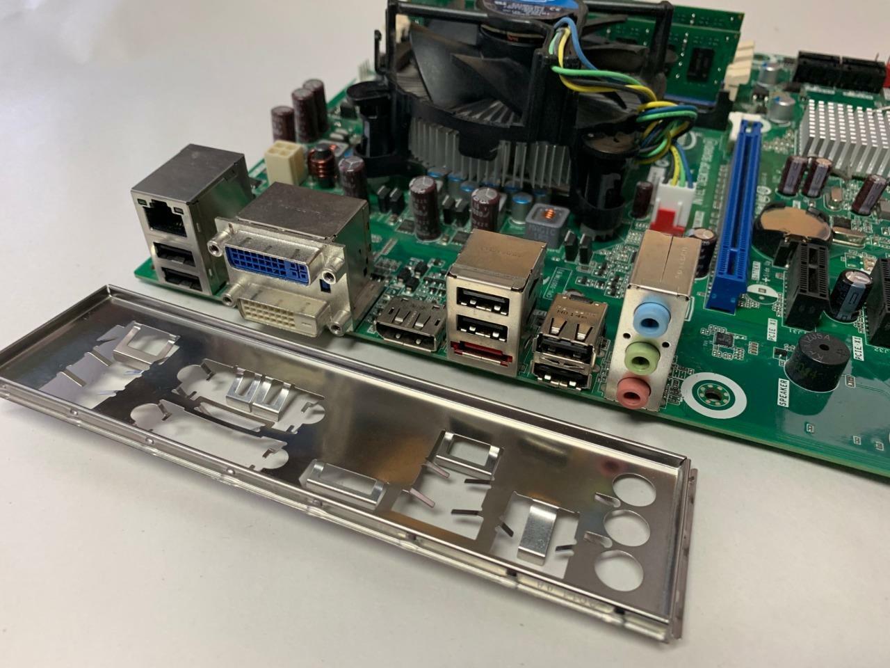 INTEL DQ57TM 1156 MOTHERBOARD W/ I5-650 CPU + HEATSINK + 2X2GB RAM & I ...