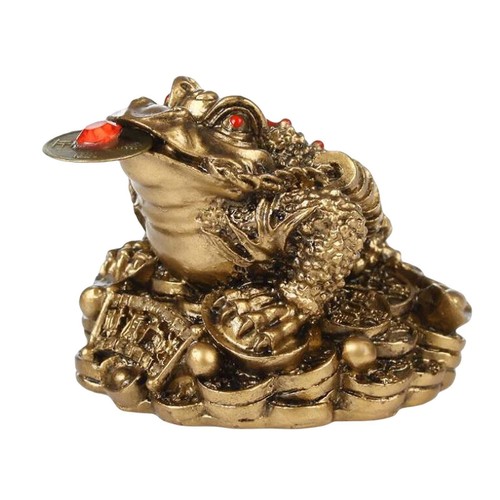 Money Frog Decoration with Lucky Charm Ancient Coin Feng Shui Money ...
