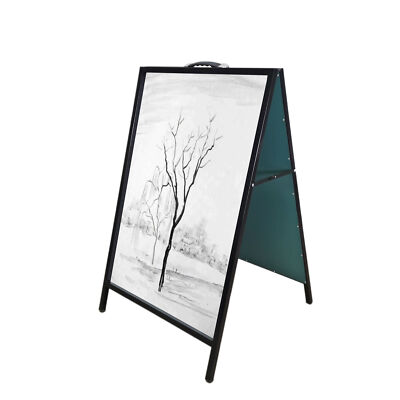 Dry Erase White A-Frame Board Metal Menu Board Sidewalk Sign ...