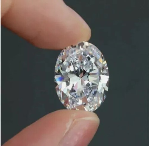 1.90 CT VVS1 D Grade Oval Cut Natural White Diamond Ring Size ...