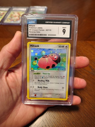 Miltank Pokémon Card CGC 9 Mint EX Unseen Forces Reverse Holo | eBay