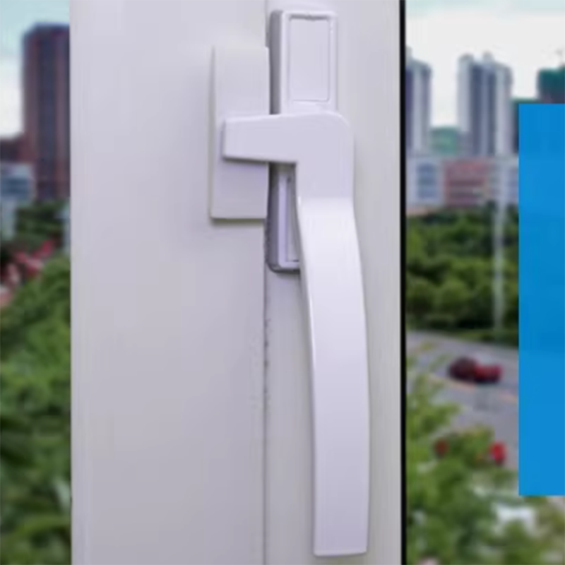 Al Alloy White Security Lock Window Handle Locking Latch Catch Lock ...