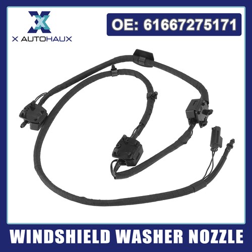 Windshield Washer Nozzles Spray Jet Black for BMW X5 E70 61667275171 ...