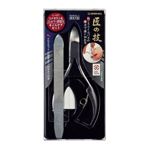 GREEN BELL Skill of Takumi Nile file & nippers Nail clippers Nail care ...