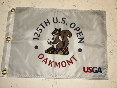 2025 125TH US OPEN OAKMONT USGA PGA TOUR PIN FLAG WITH GROMMETS FREE ...