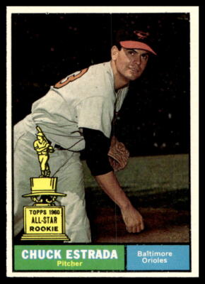1961 Topps #395 Chuck Estrada Baltimore Orioles NR-MINT | eBay