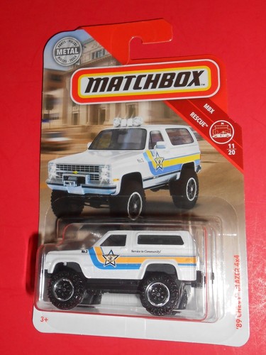 MATCHBOX '89 CHEVY BLAZER 4X4 MBX RESCUE 11/20 SHIPS FREE | eBay