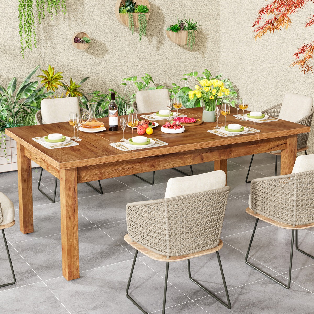 Rectangular Farmhouse Kitchen Table Uwharrie Chair Farmhouse Wood 84W